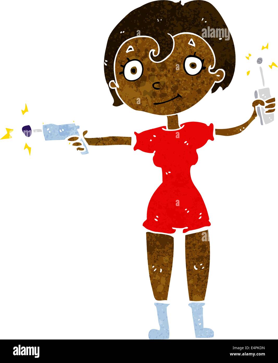 cartoon future space girl Stock Vector Image & Art - Alamy