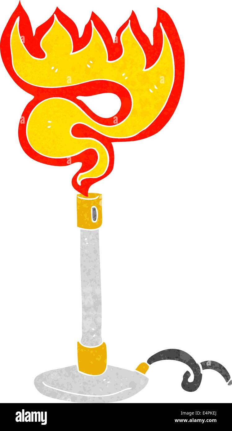 Cartoon bunsen burner Stock Vector Images - Alamy