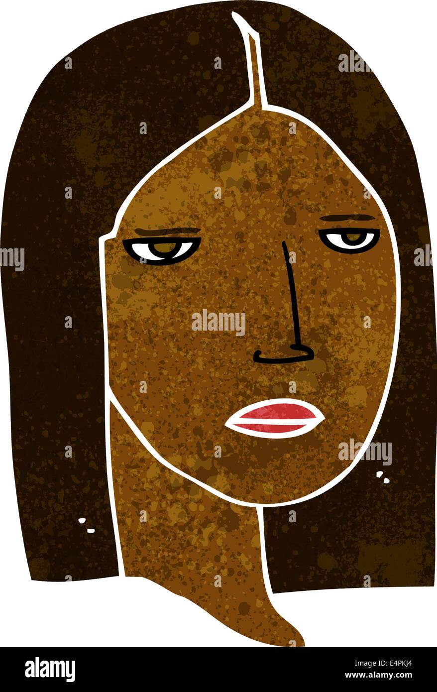 cartoon serious woman Stock Vector Image & Art - Alamy