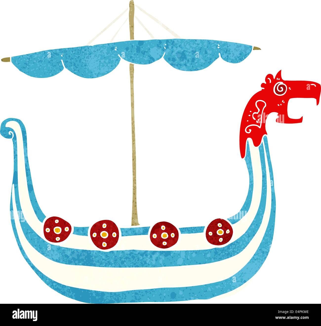cartoon viking ship Stock Vector Image & Art - Alamy