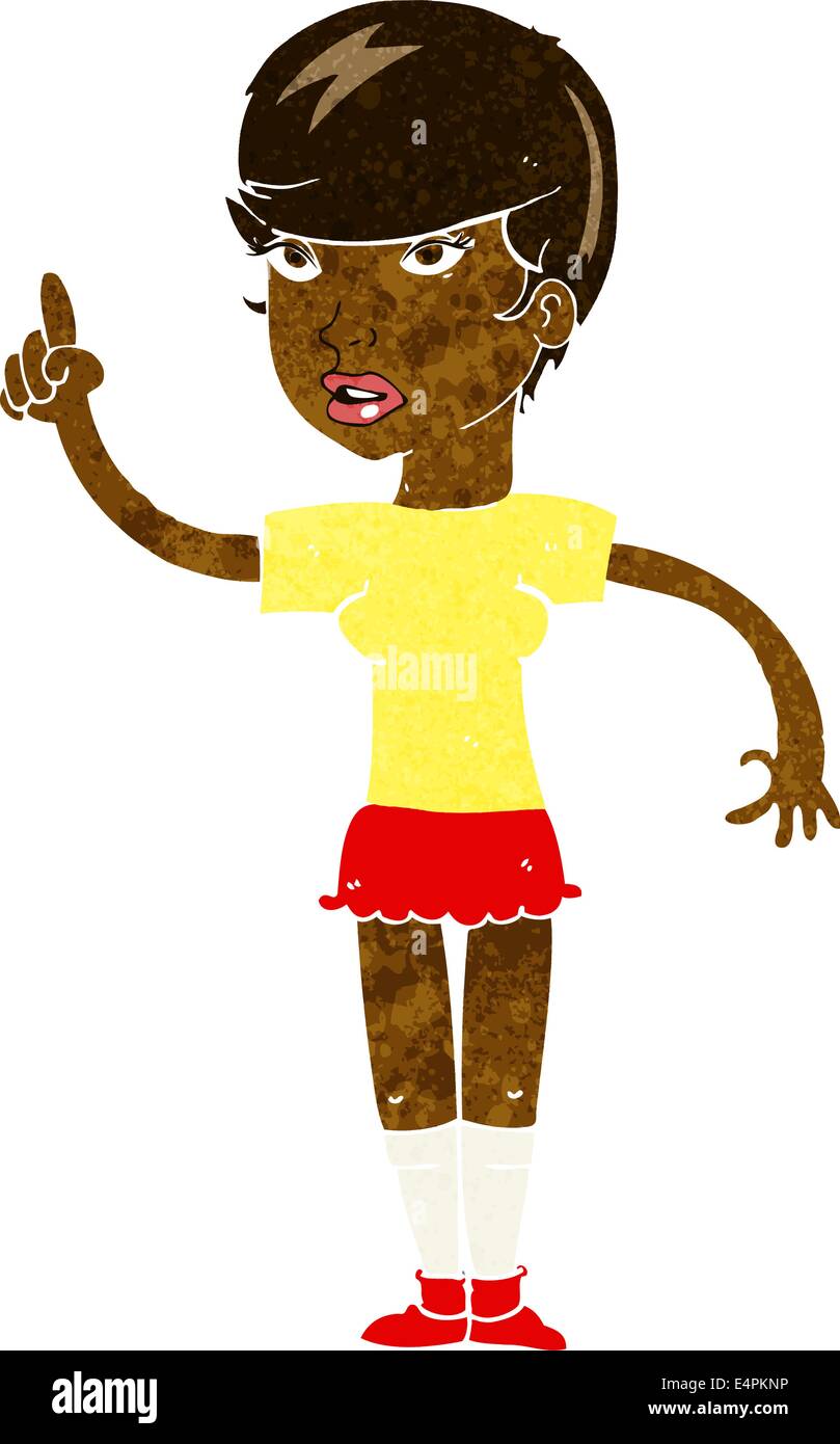 cartoon woman with idea Stock Vector Image & Art - Alamy