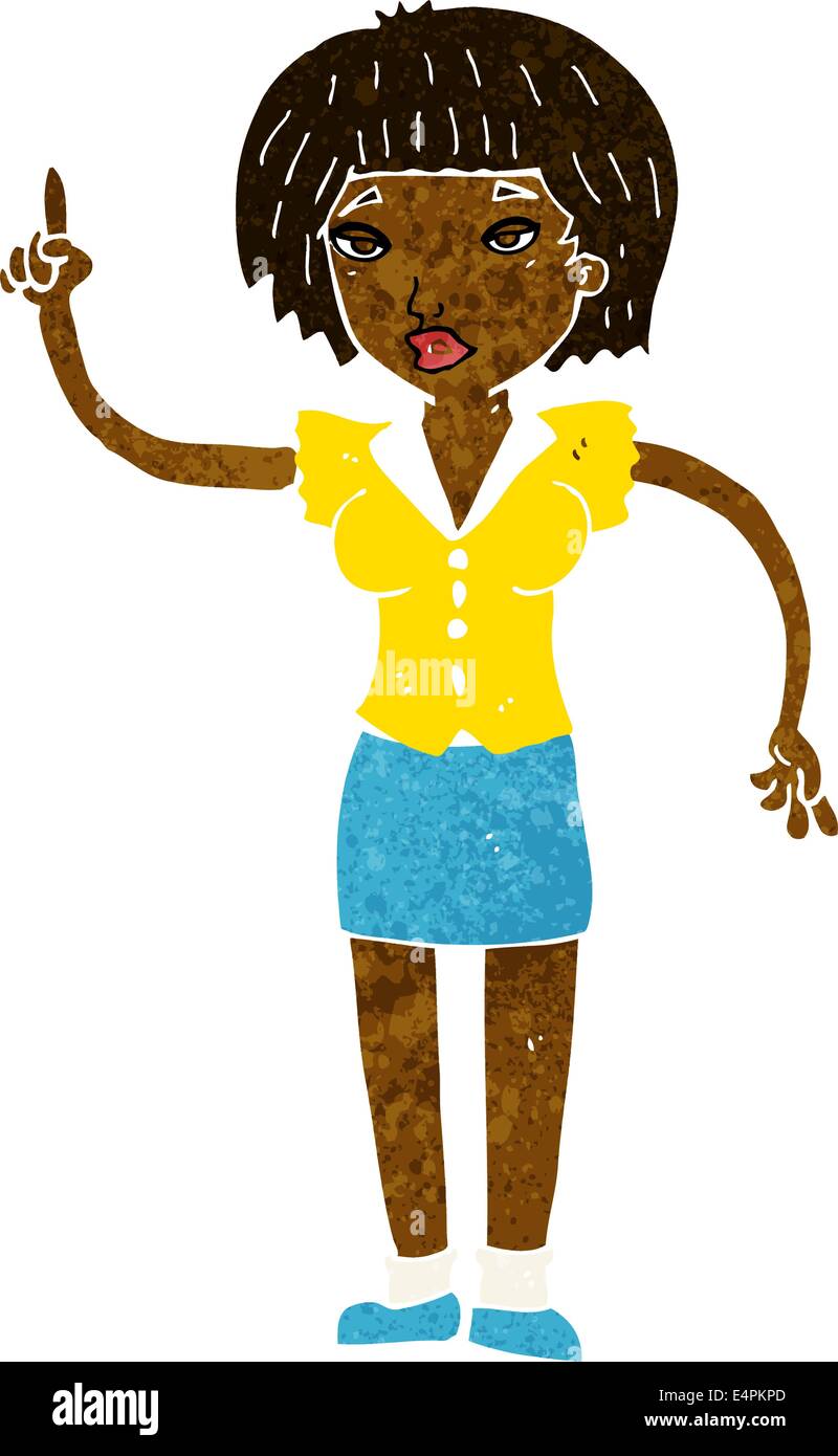 cartoon woman with idea Stock Vector Image & Art - Alamy