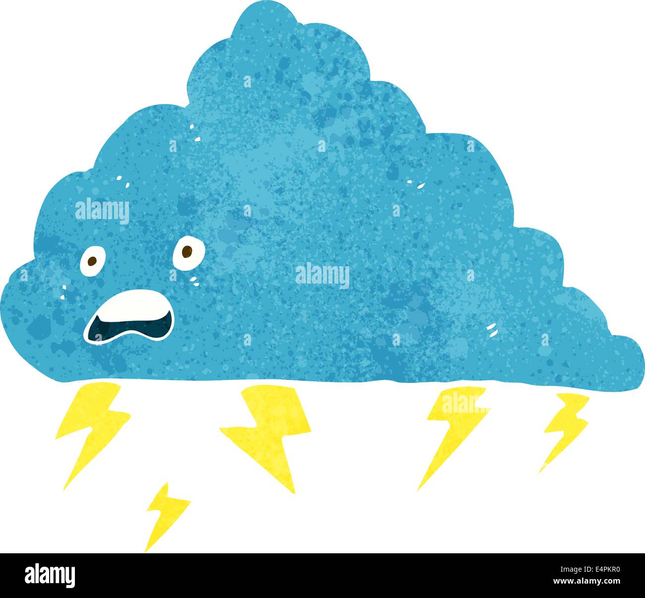 Thundercloud cartoon character Stock Vector Images - Alamy