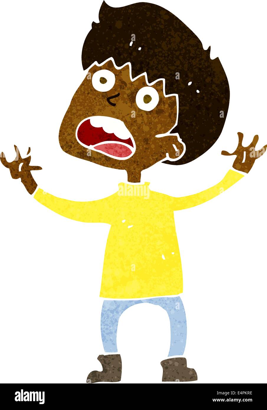 cartoon stressed boy Stock Vector Image & Art - Alamy