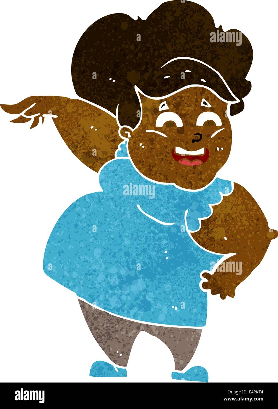 cartoon overweight woman Stock Vector Image & Art - Alamy