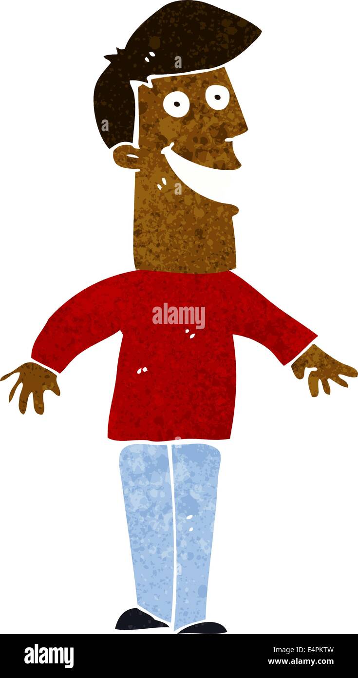 cartoon grinning man Stock Vector Image & Art - Alamy