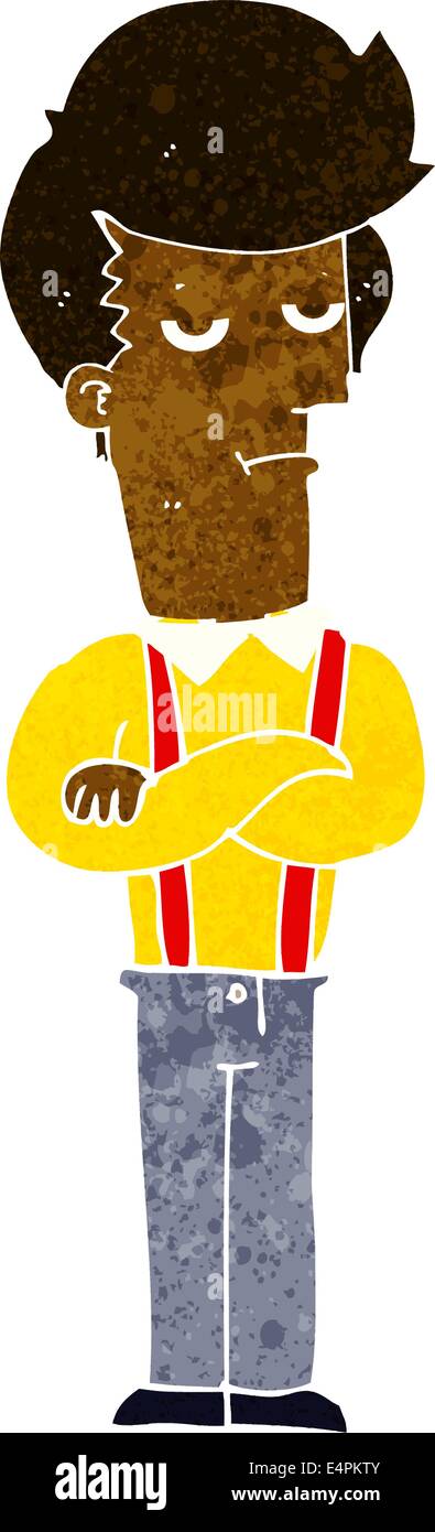 cartoon bored man Stock Vector Image & Art - Alamy