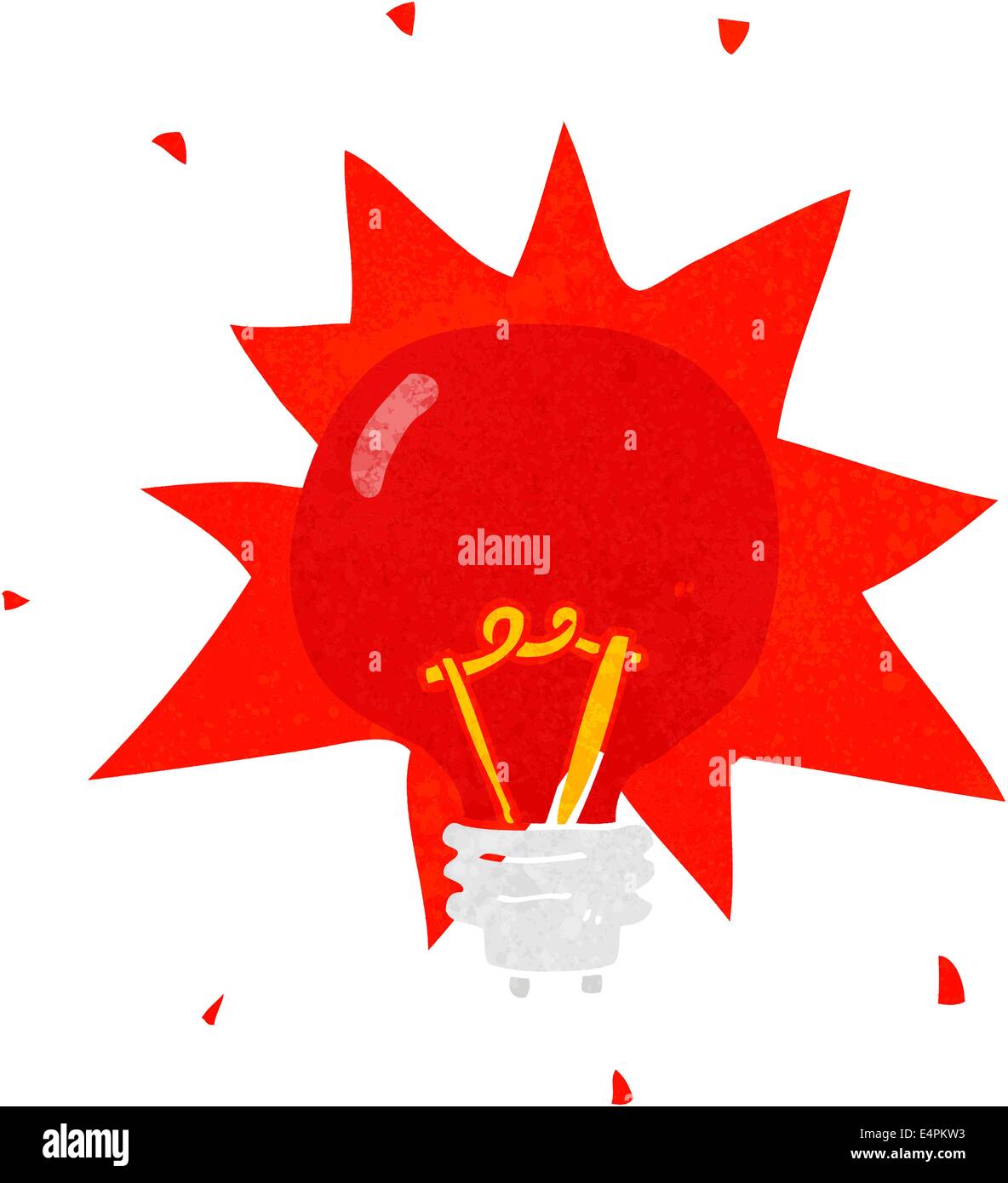 cartoon red light bulb Stock Vector Image & Art - Alamy