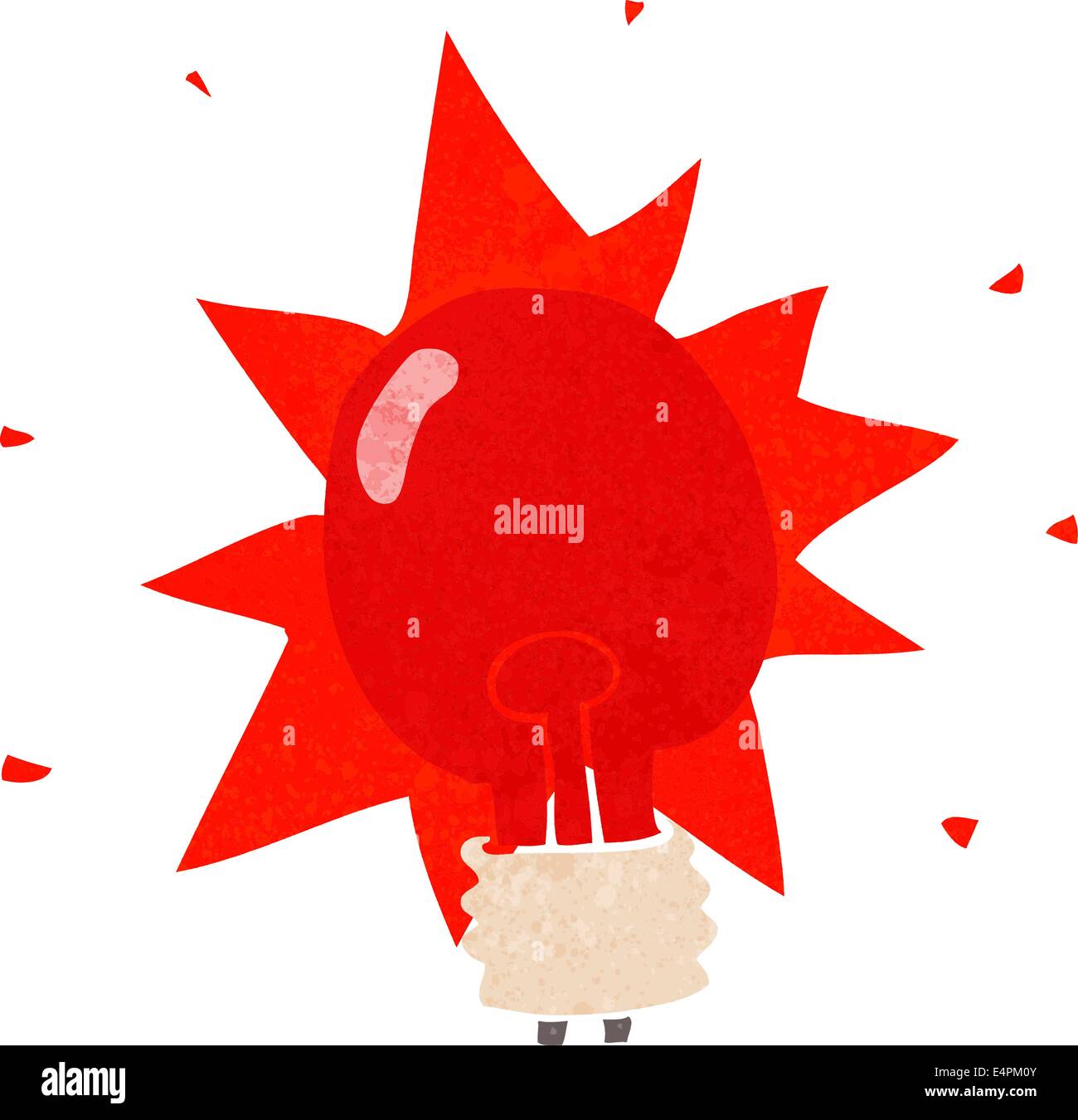 cartoon red light bulb Stock Vector Image & Art - Alamy