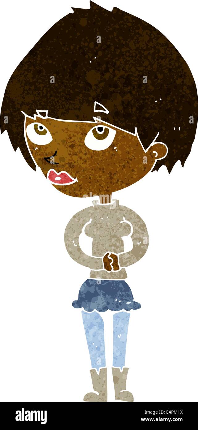 cartoon nervous woman Stock Vector Image & Art - Alamy