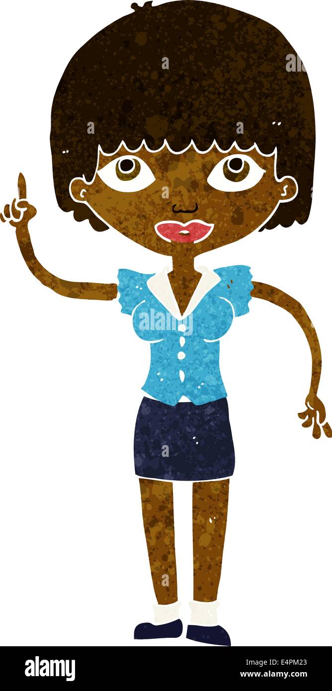 cartoon woman with idea Stock Vector Image & Art - Alamy