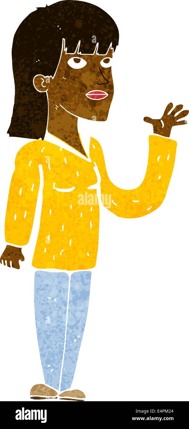 cartoon woman explaining Stock Vector Image & Art - Alamy