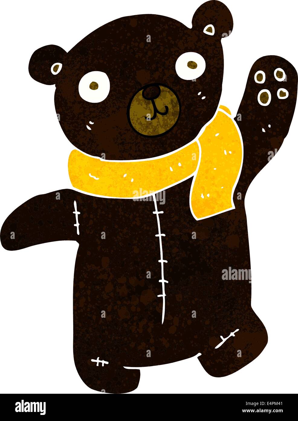 cute cartoon black teddy bear Stock Vector Image & Art - Alamy