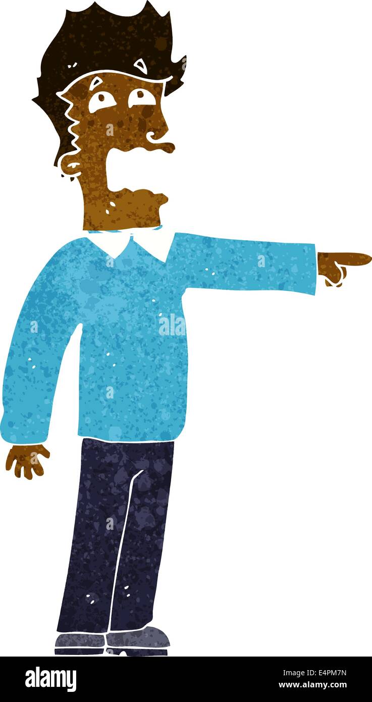 cartoon man accusing Stock Vector Image & Art - Alamy
