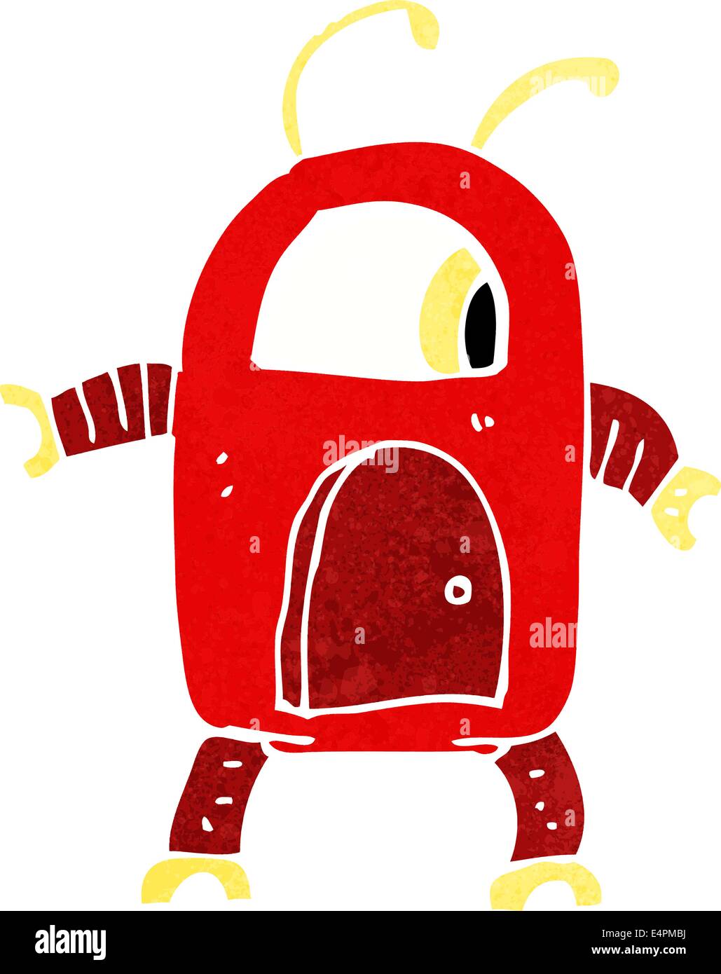 cartoon alien robot Stock Vector Image & Art - Alamy