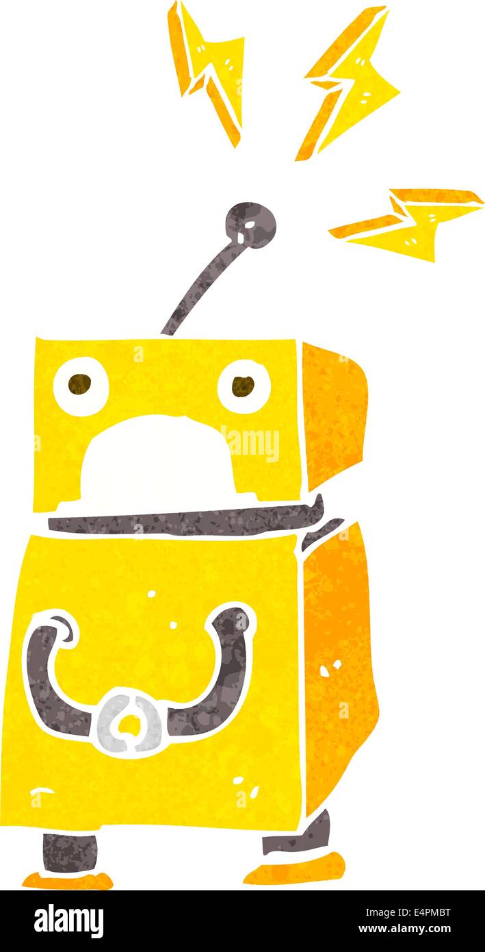 cartoon little robot Stock Vector Image & Art - Alamy