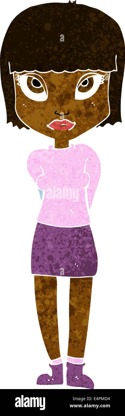 cartoon woman standing Stock Vector Image & Art - Alamy