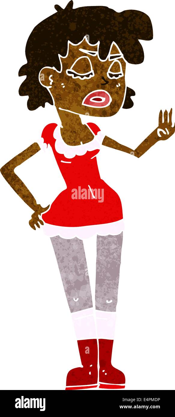 cartoon woman making dismissive gesture Stock Vector Image & Art - Alamy