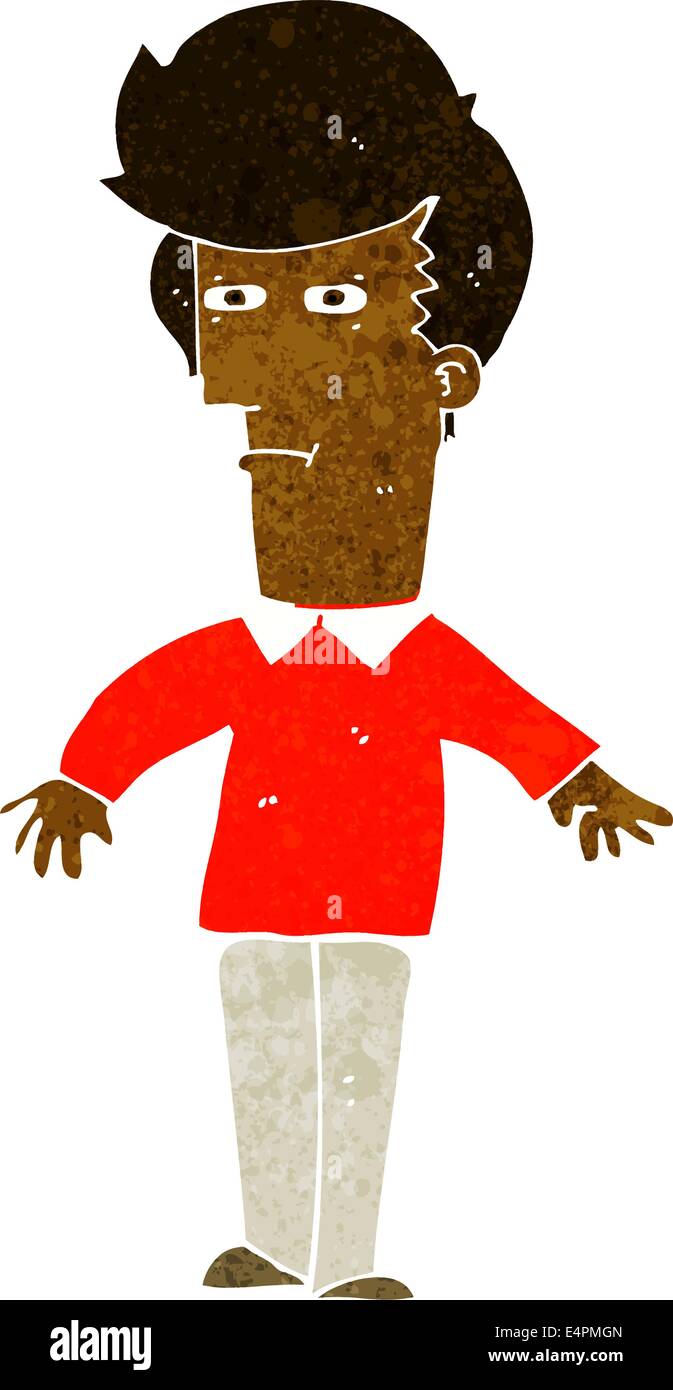cartoon suspicious man Stock Vector Image & Art - Alamy
