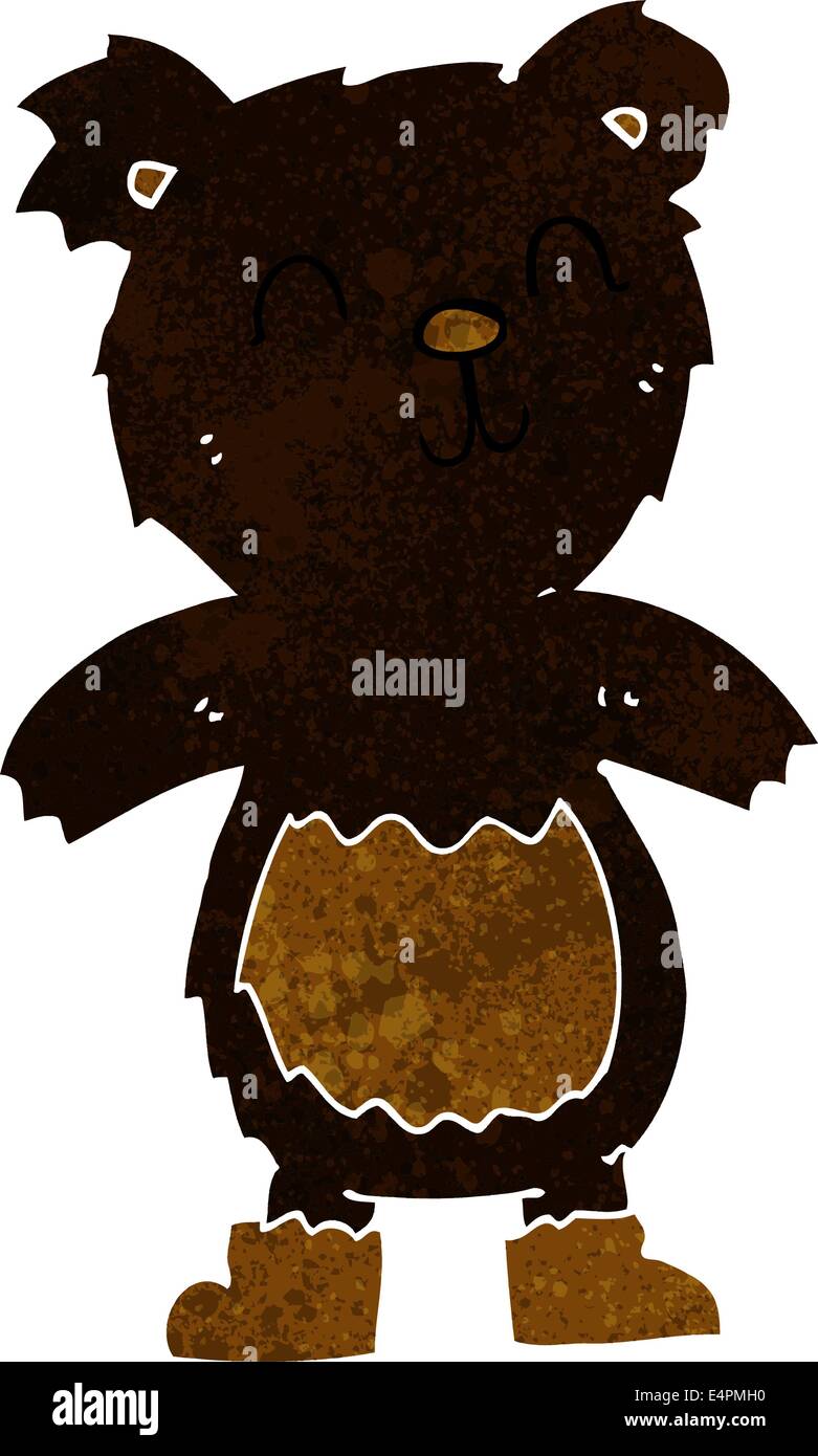 cartoon teddy black bear Stock Vector Image & Art - Alamy