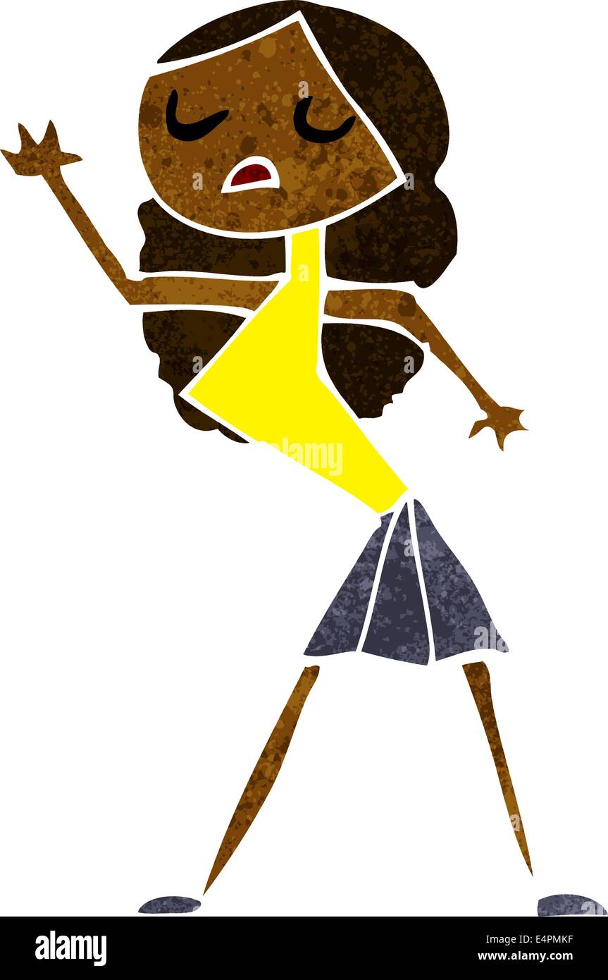 cartoon woman dancing Stock Vector Image & Art - Alamy