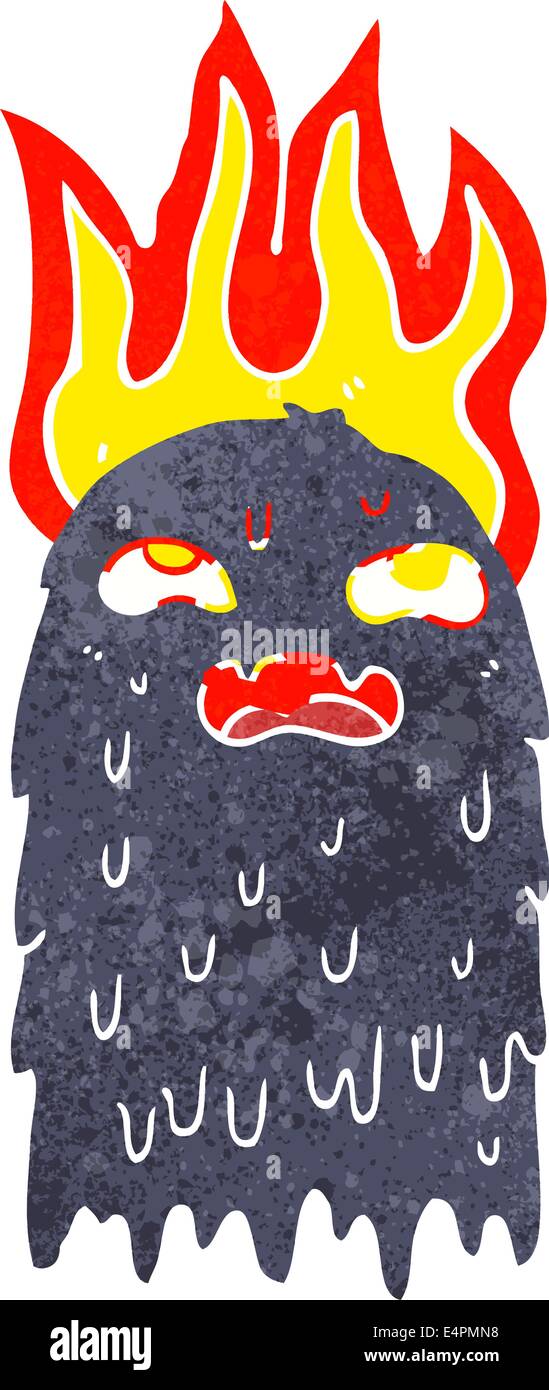 burning cartoon ghost Stock Vector Image & Art - Alamy