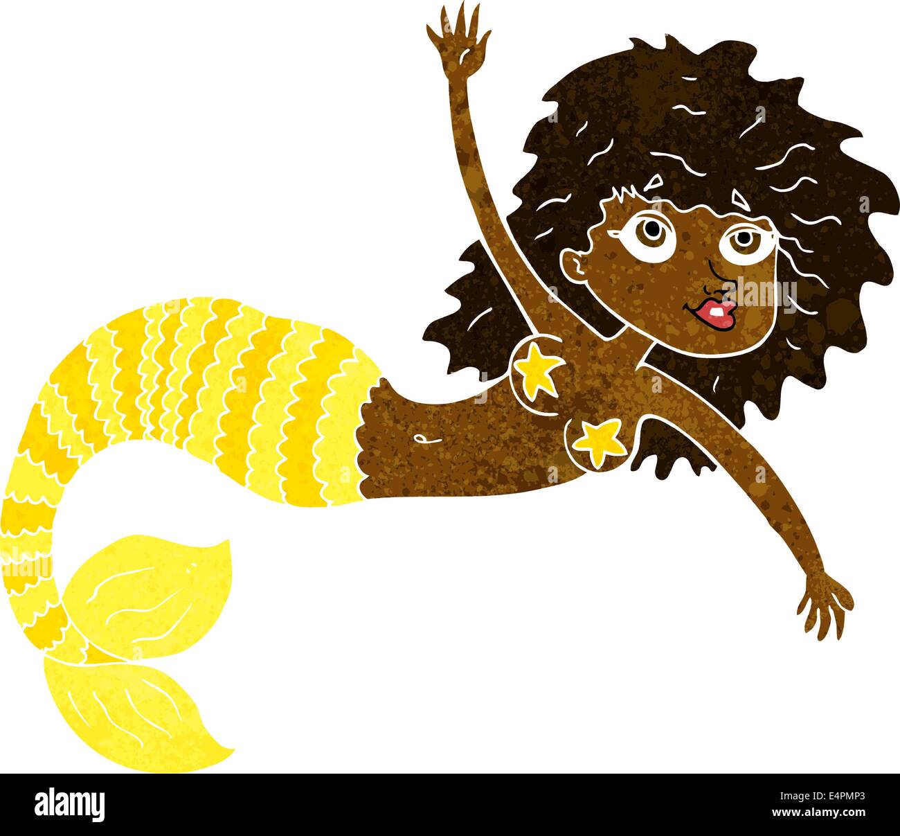cartoon pretty mermaid Stock Vector Image & Art - Alamy