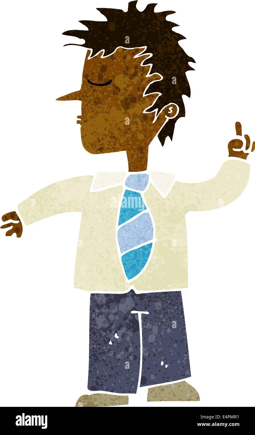 cartoon man making his point Stock Vector Image & Art - Alamy
