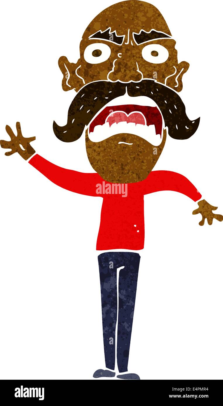 cartoon angry old man Stock Vector Image & Art - Alamy