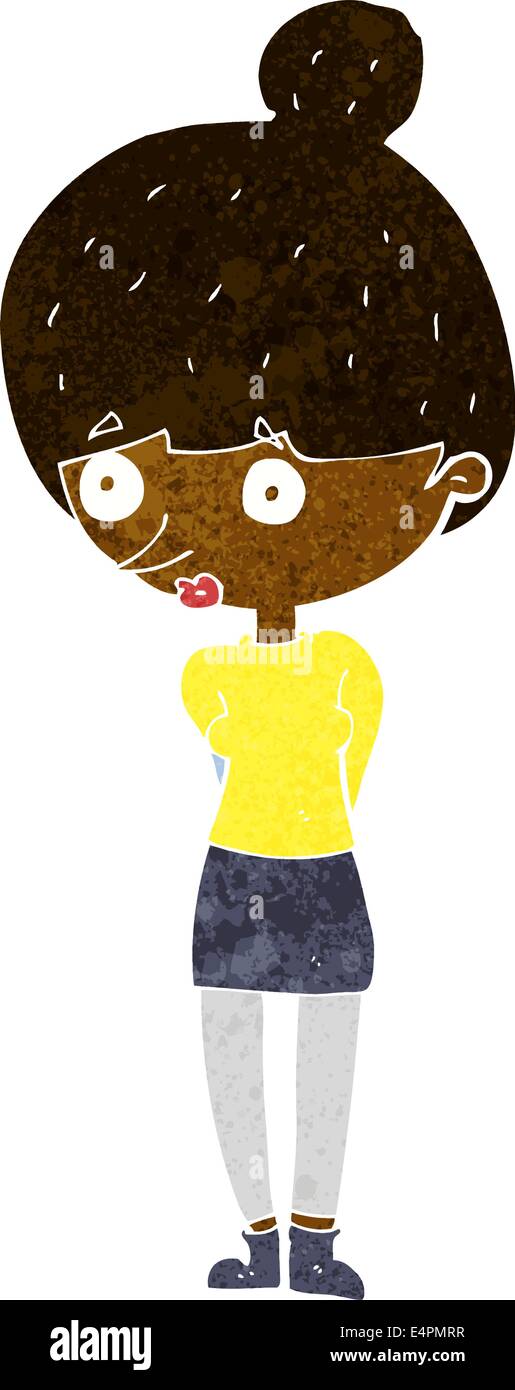 cartoon woman staring Stock Vector Image & Art - Alamy