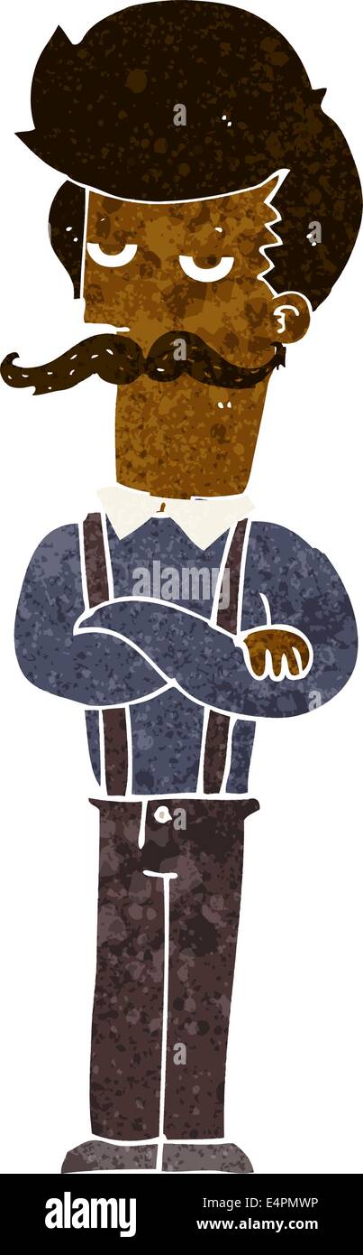 cartoon man with mustache Stock Vector Image & Art - Alamy