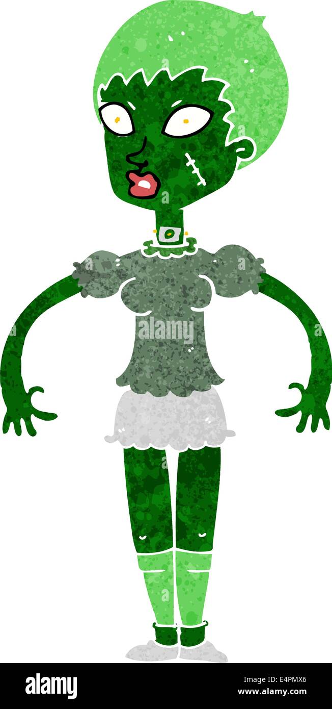cartoon zombie monster woman Stock Vector Image & Art - Alamy