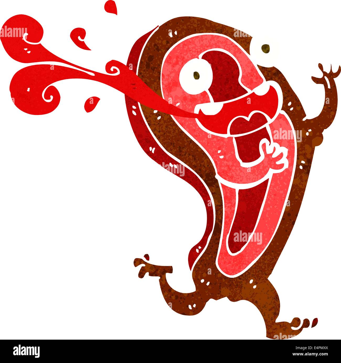 Cartoon character meat steak running hi-res stock photography and ...