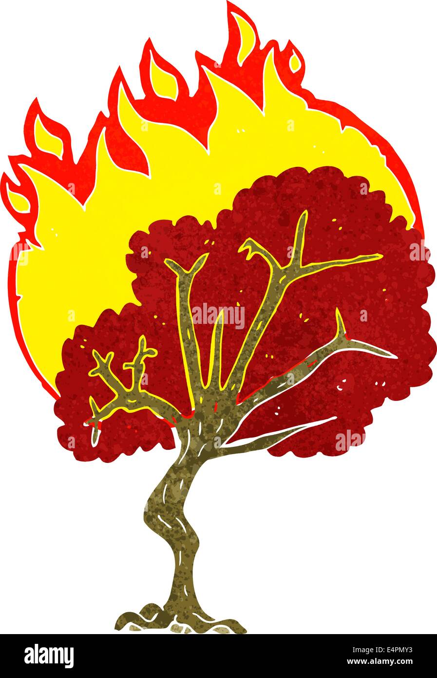 cartoon burning tree Stock Vector Image & Art - Alamy