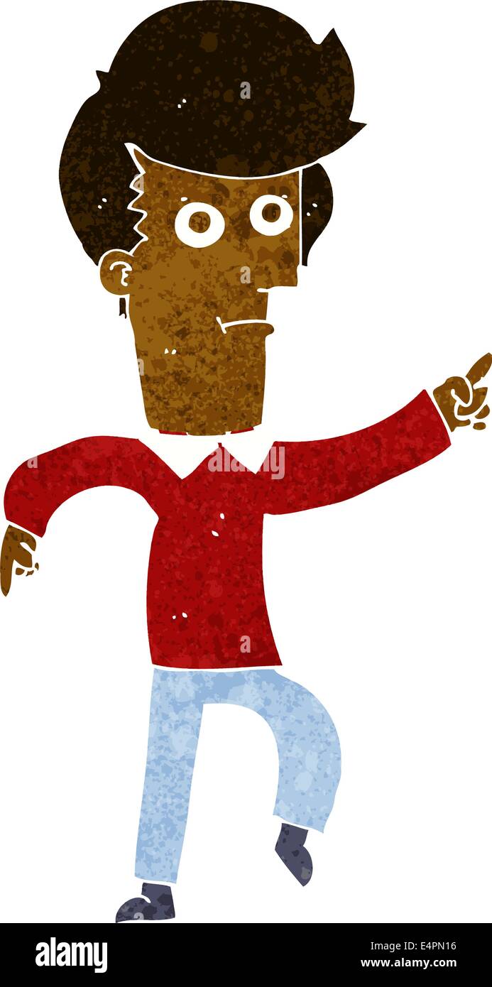 cartoon man pointing Stock Vector Image & Art - Alamy