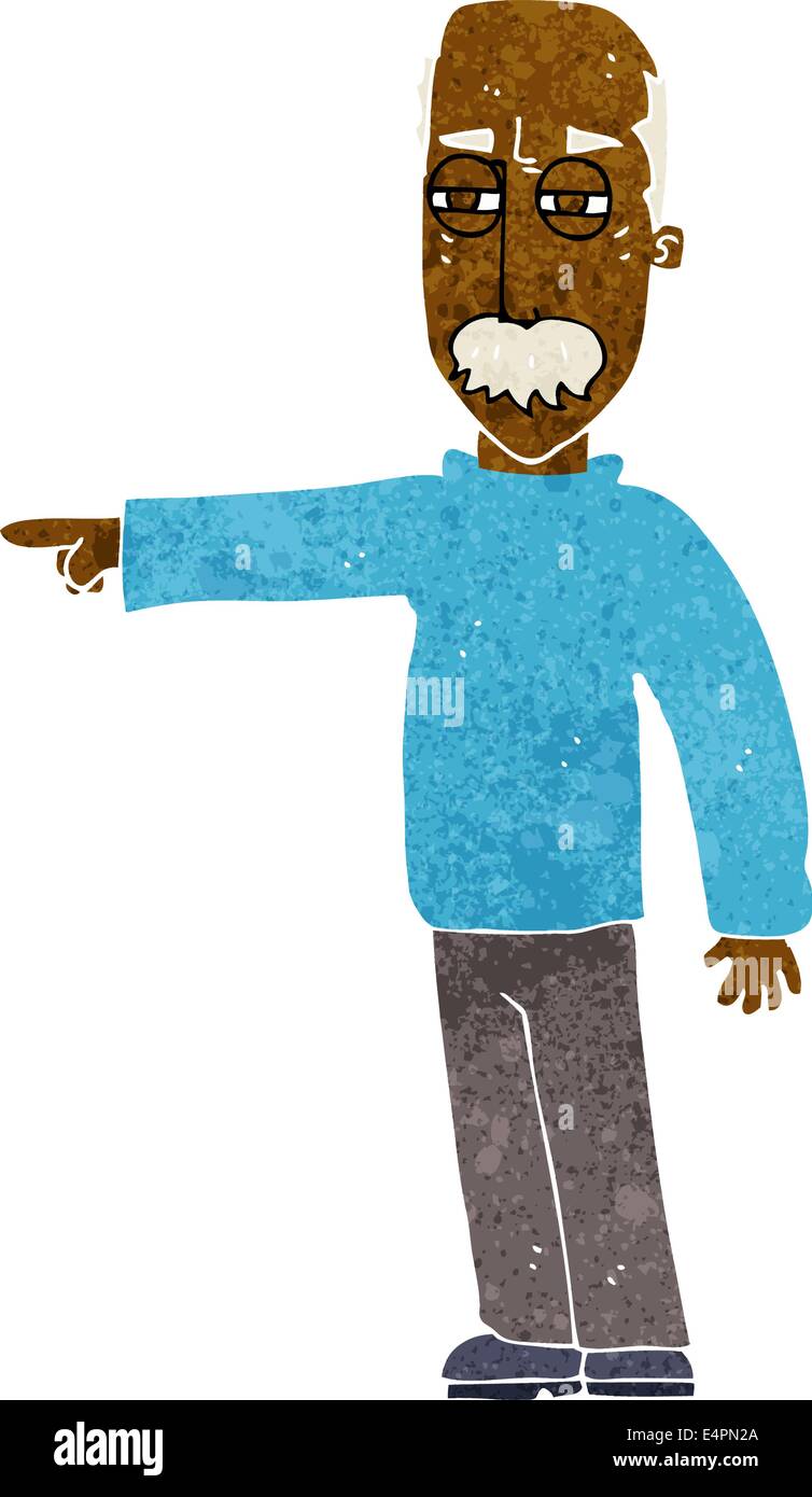 cartoon old man gesturing Get Out! Stock Vector Image & Art - Alamy