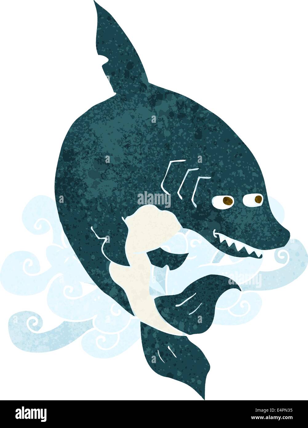 funny cartoon shark Stock Vector Image & Art - Alamy