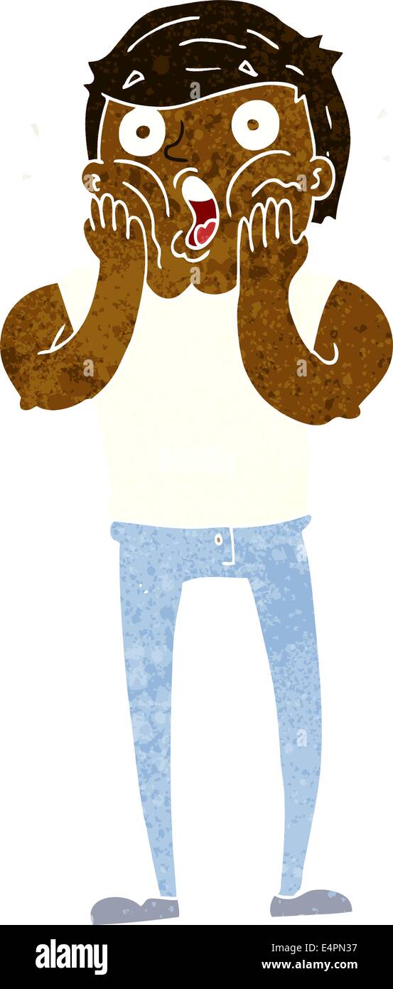 cartoon gasping man Stock Vector Image & Art - Alamy