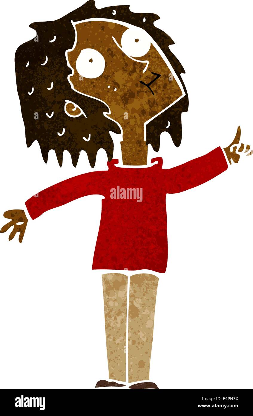 cartoon curious woman Stock Vector Image & Art - Alamy