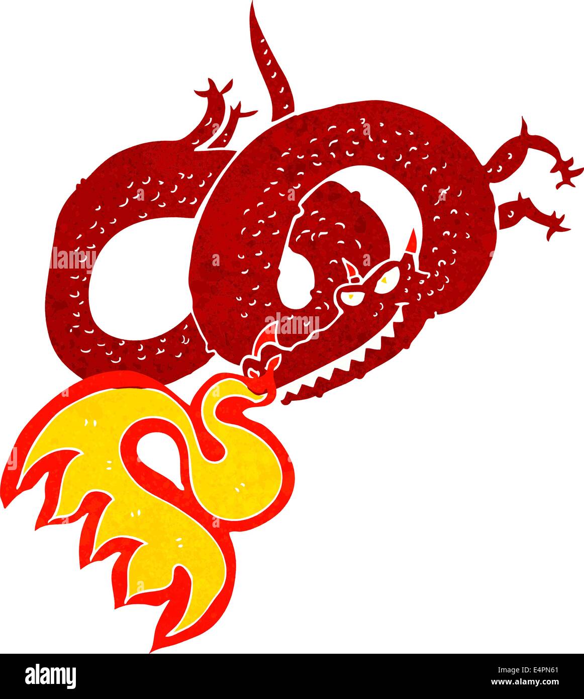 Cartoon dragon breathing fire hi-res stock photography and images - Alamy