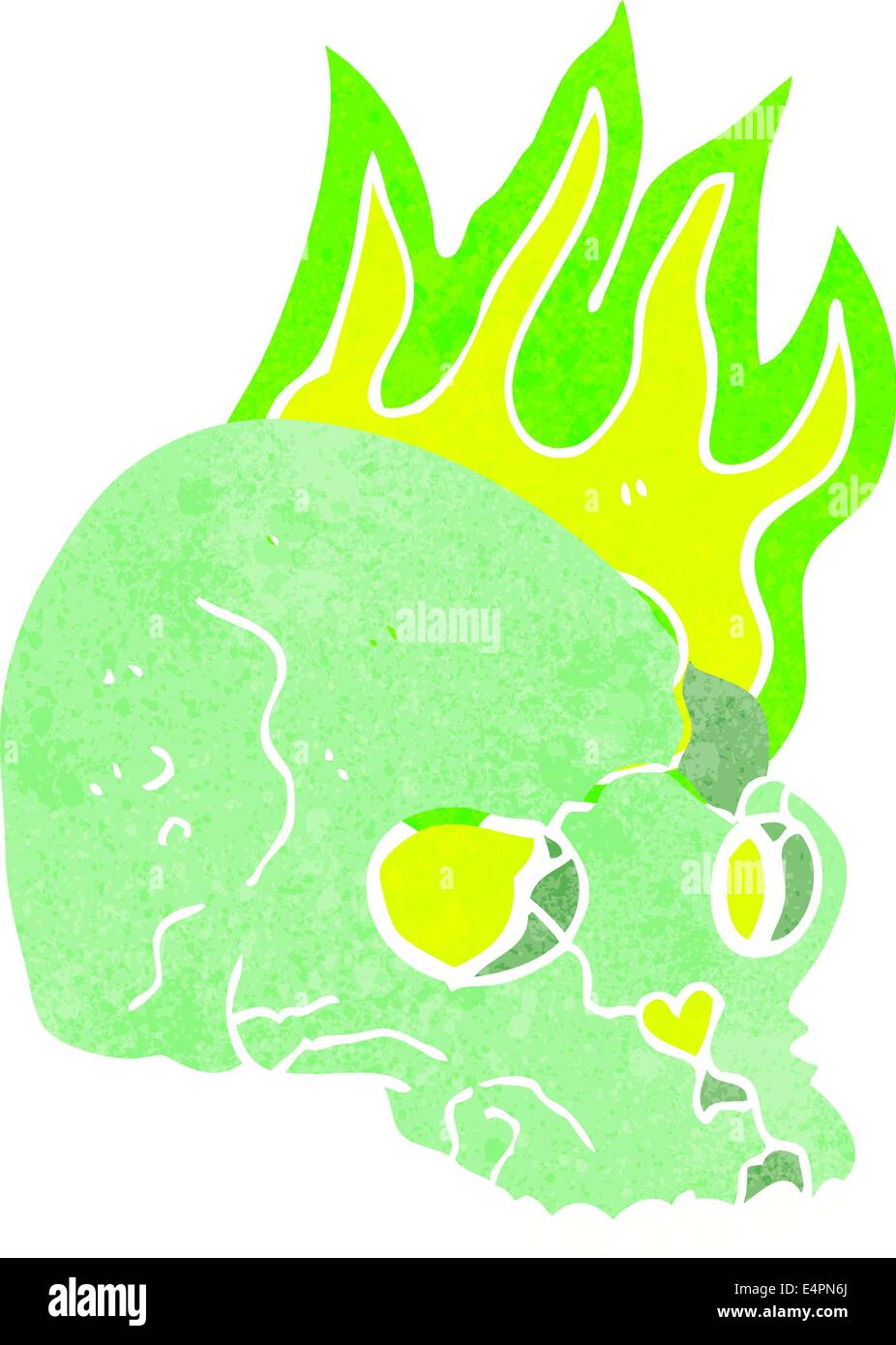 Fire skull drawing flames hi-res stock photography and images - Alamy