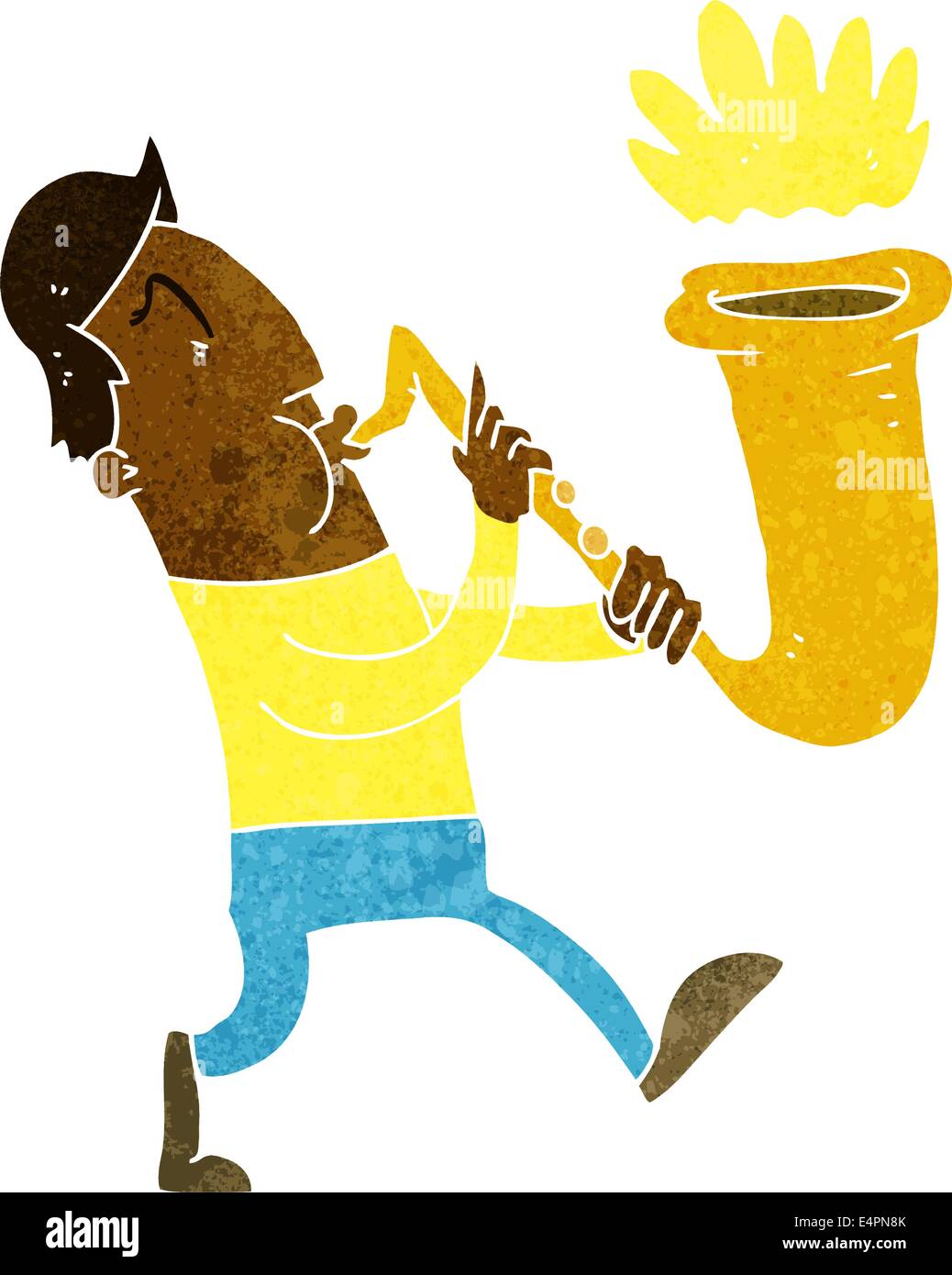 Blowing musician Stock Vector Images - Alamy