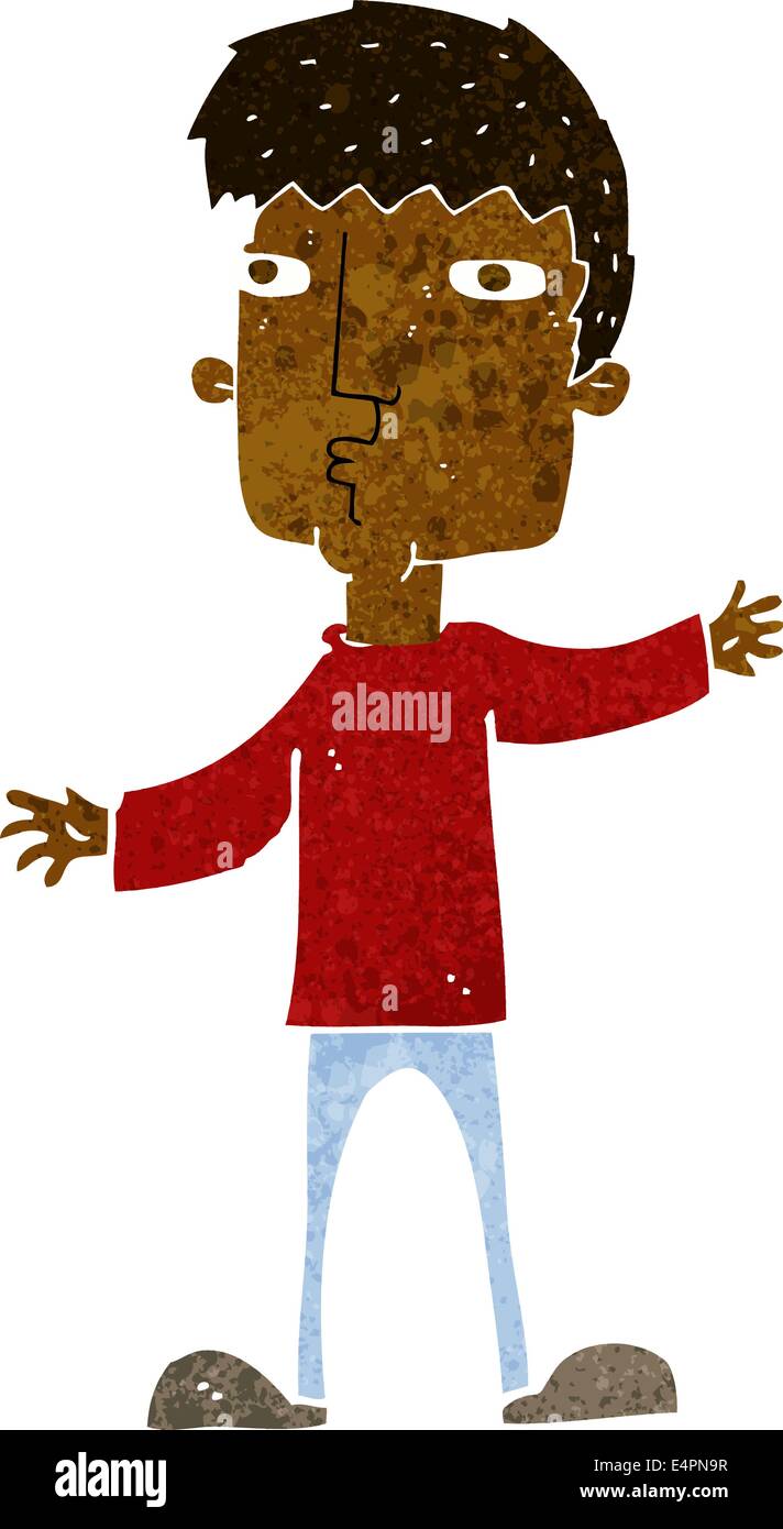 cartoon curious man Stock Vector Image & Art - Alamy