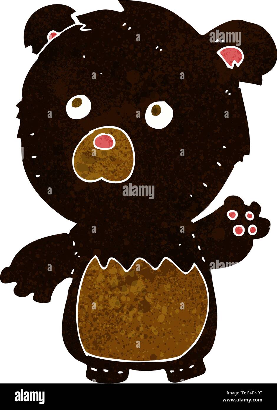 cartoon black teddy bear Stock Vector Image & Art - Alamy