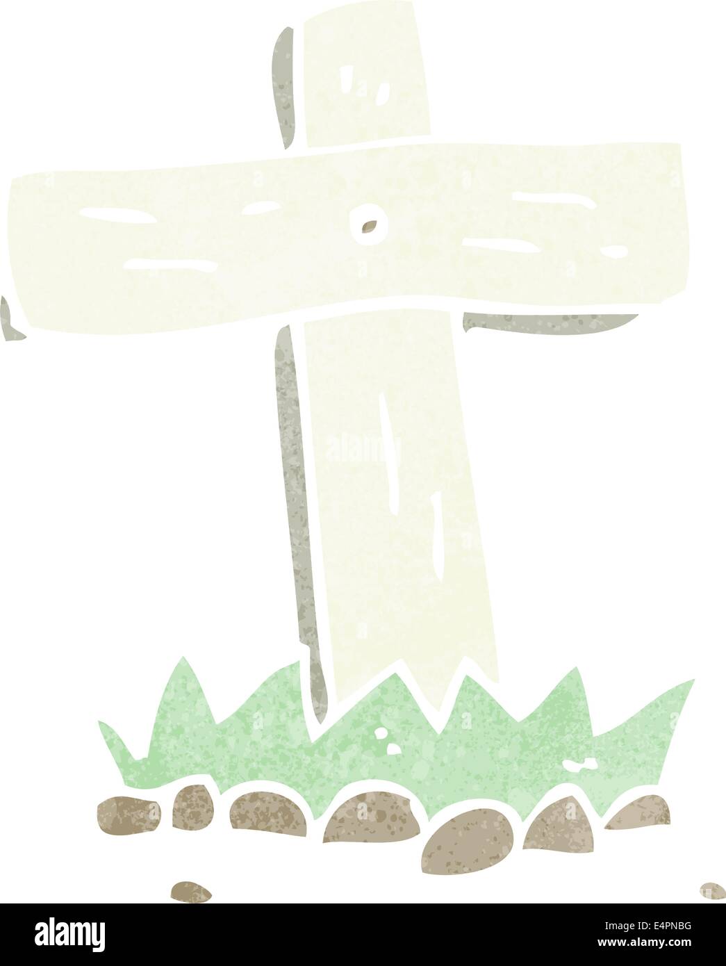 Wooden Cross Grave Drawing High Resolution Stock Photography and Images ...