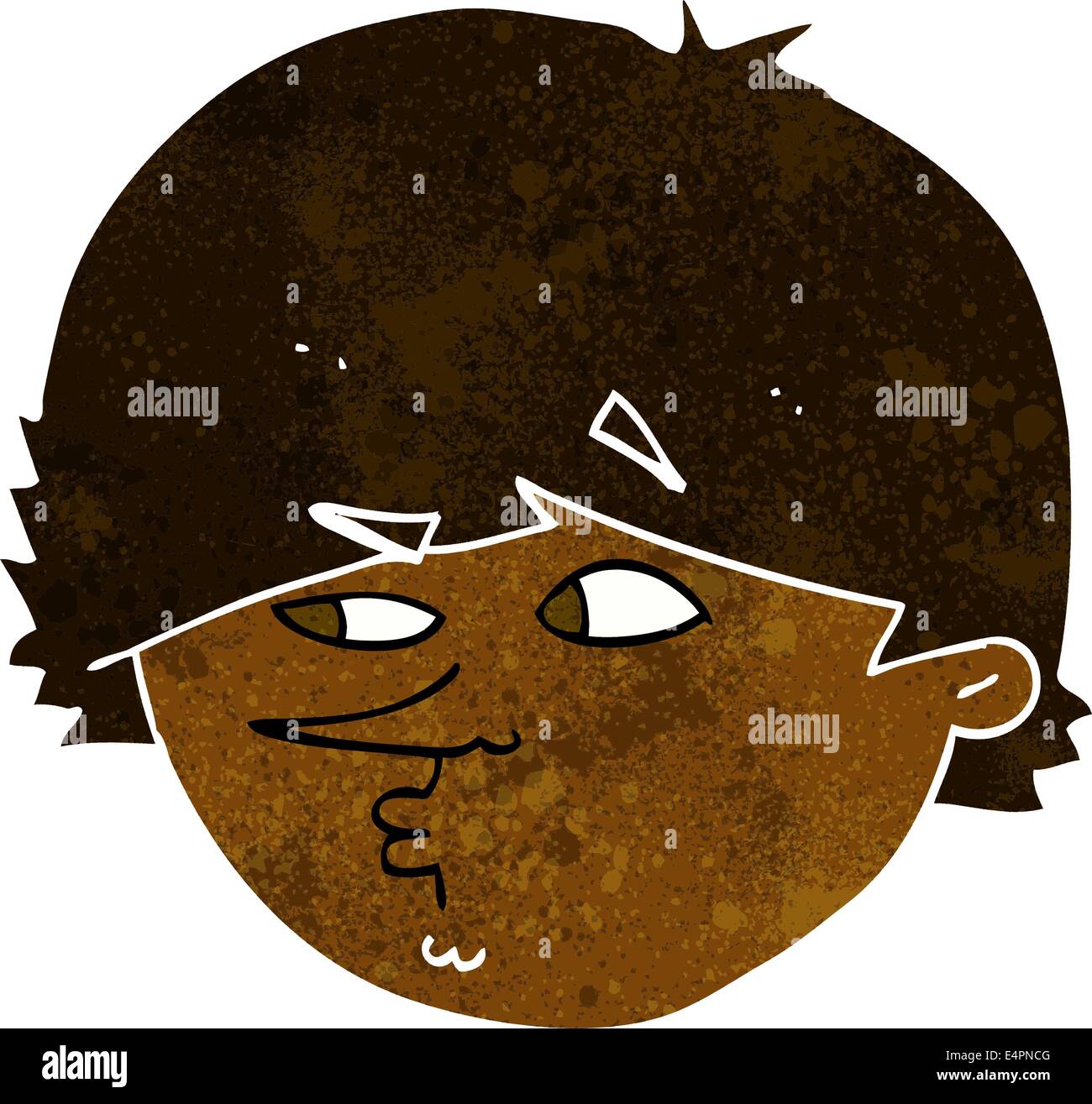 cartoon suspicious man Stock Vector Image & Art - Alamy