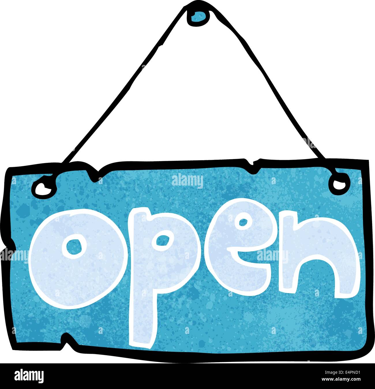 cartoon open shop sign Stock Vector Image & Art - Alamy