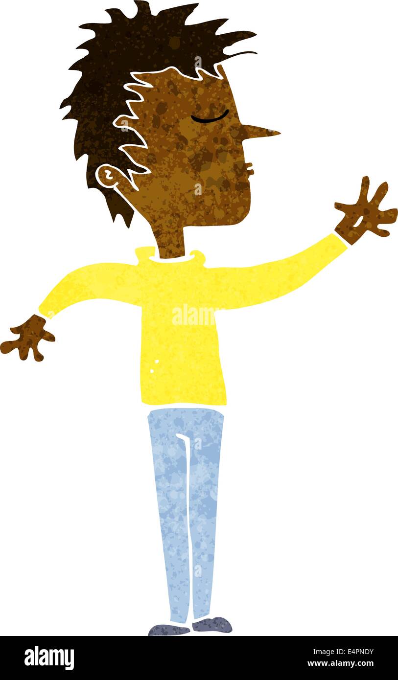 cartoon dismissive man Stock Vector Image & Art - Alamy