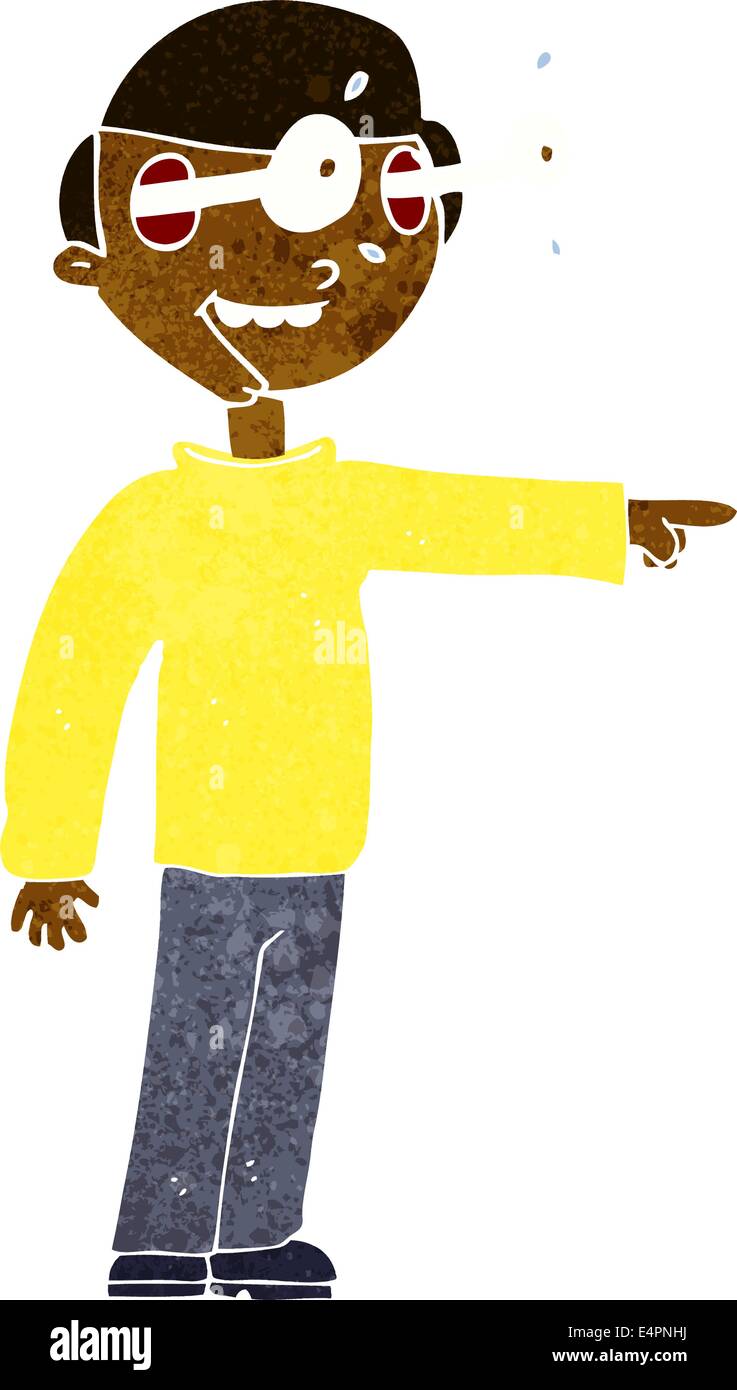 cartoon staring man Stock Vector Image & Art - Alamy