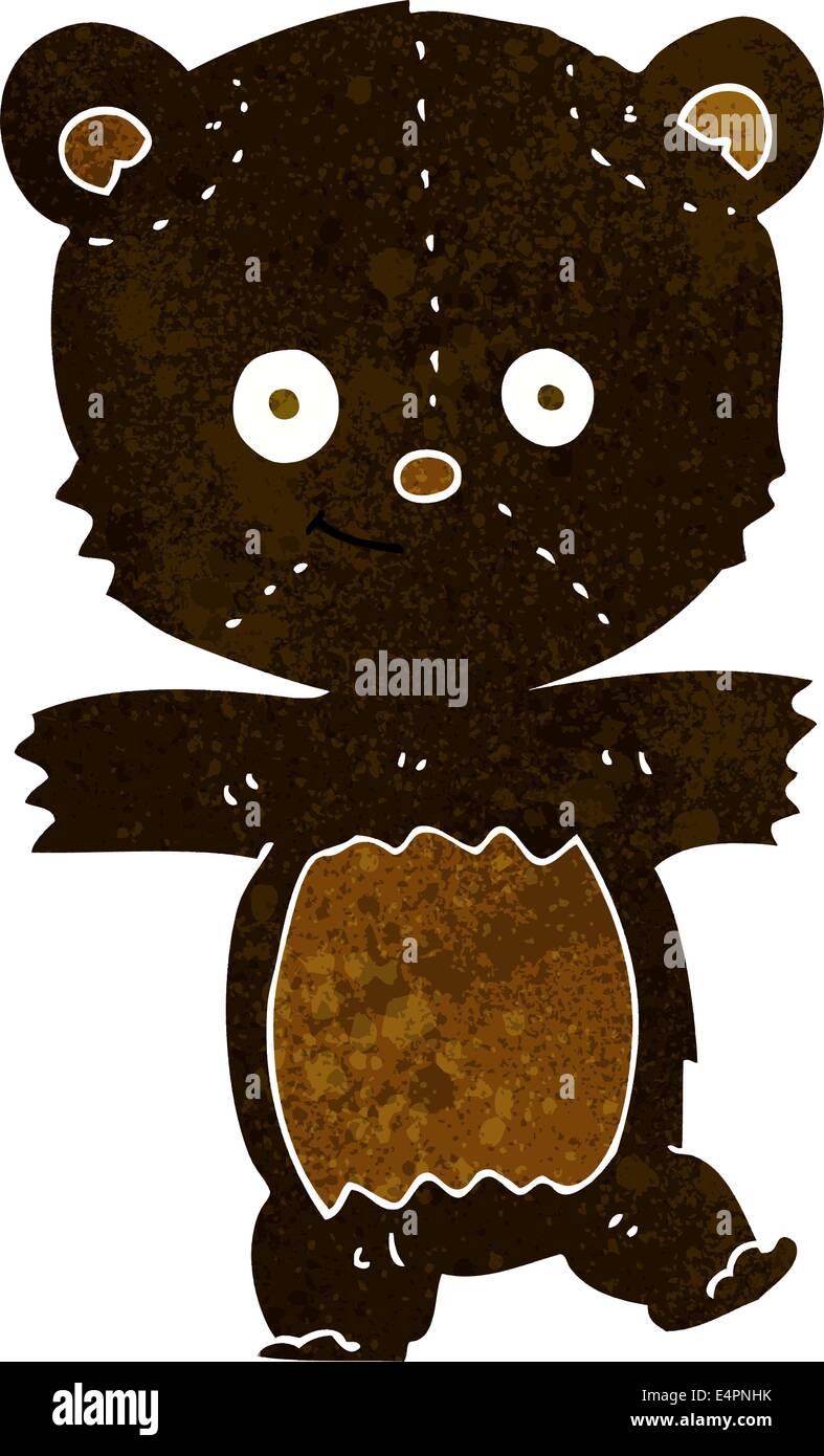 cartoon cute black teddy bear Stock Vector Image & Art - Alamy